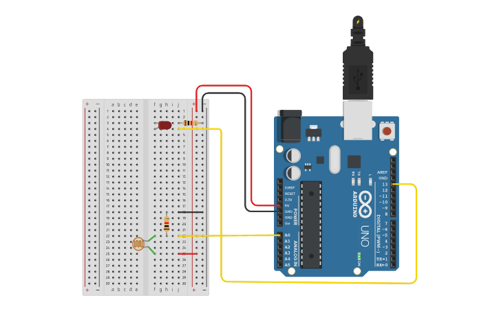 Circuit Design Photoresistor Analog Input Se171854 Tinkercad 3128