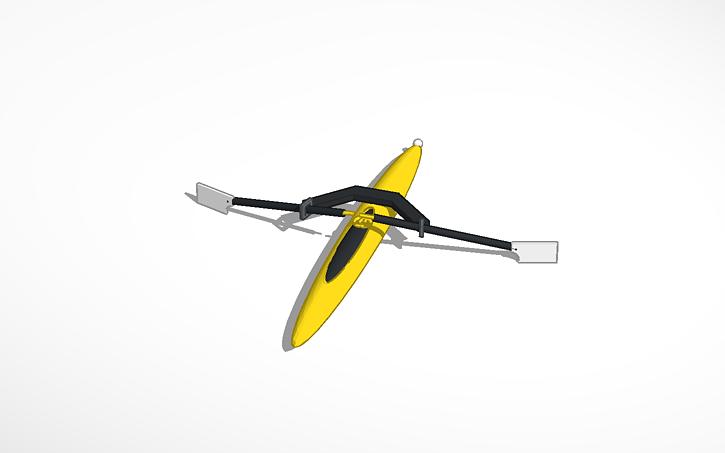 3D design Rowing Scull - Tinkercad