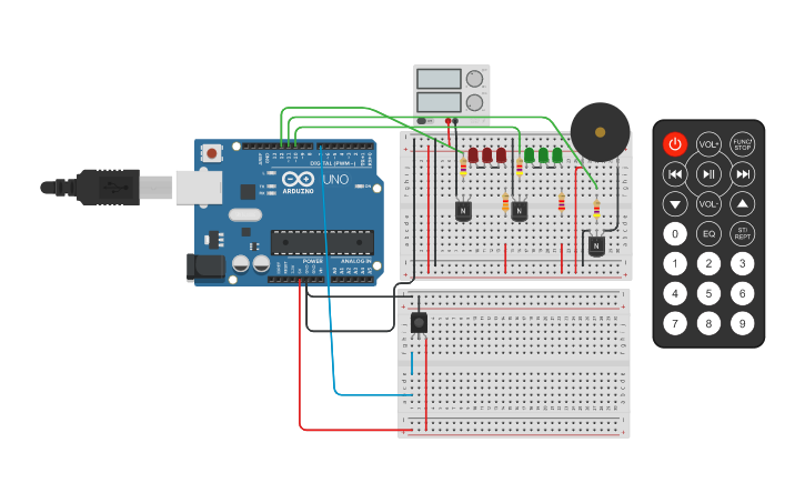 Circuit design Cible - Tinkercad