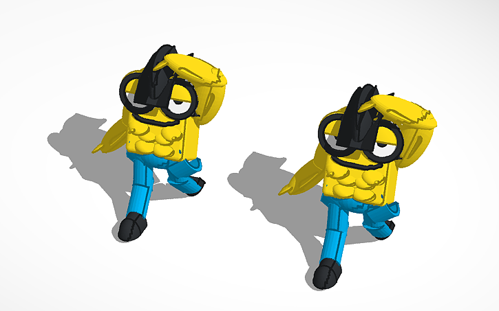 3D design ripped minion - Tinkercad