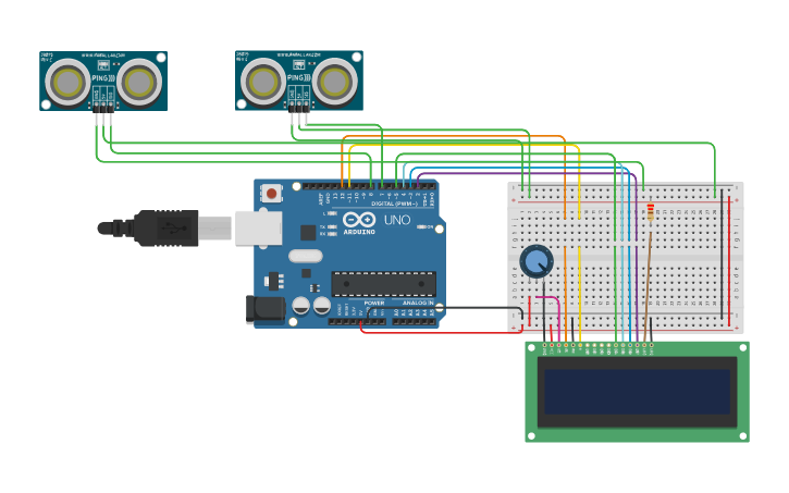 Circuit Design 10th Arduino Project Visitor Count Tinkercad 1252