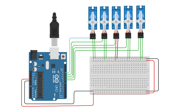 Circuit design rotation project | Tinkercad