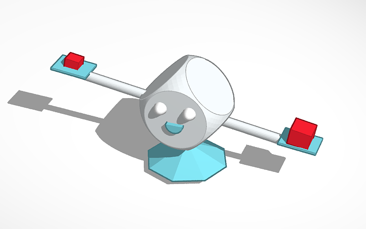 3D design Balance Bot - Extra Credit - Roberts - Tinkercad