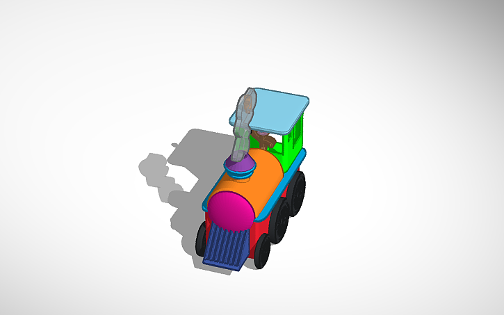 3D design toy train | Tinkercad