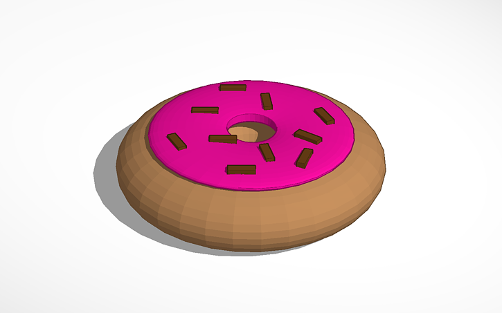 3D design donut | Tinkercad