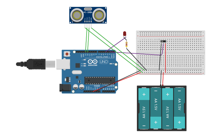 Circuit design LED | Tinkercad