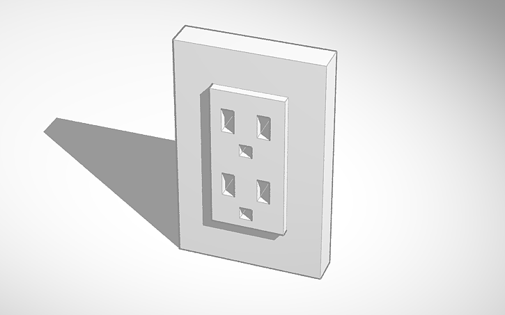 3D design Electrical Outlet - Tinkercad