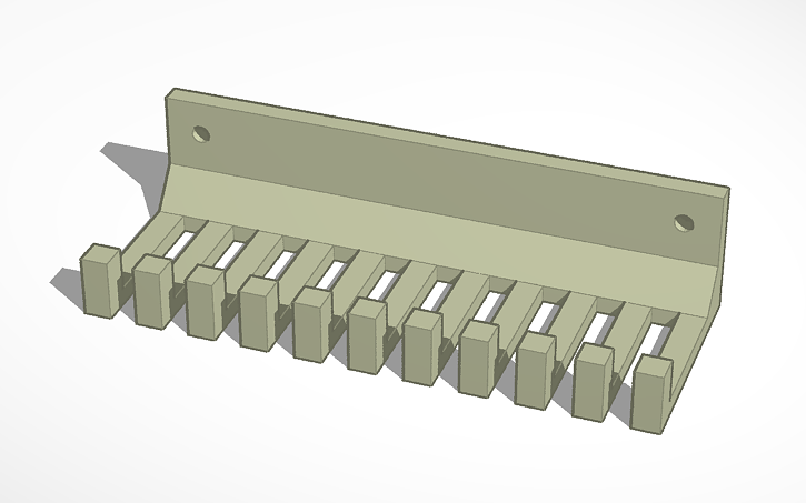 3D design Cable Holder - Tinkercad