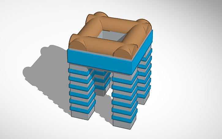 3D design 4lü bina | Tinkercad