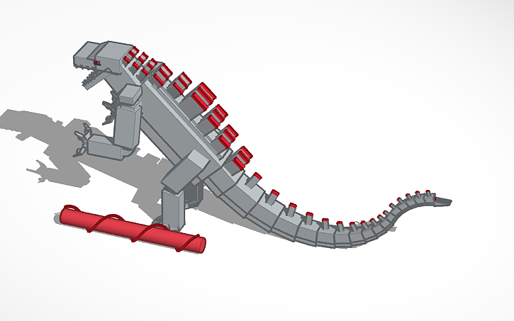3D design Mechagodzilla - Tinkercad