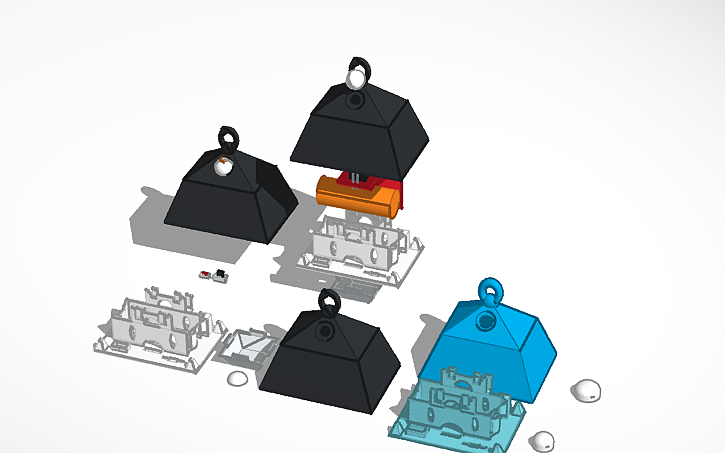 3D design ATTiny non solar Camping Path light (18500) - Tinkercad