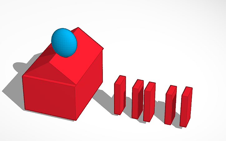 3D design falling ball - Tinkercad