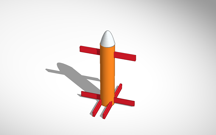 3d Design Launch Ready Rocket Tinkercad