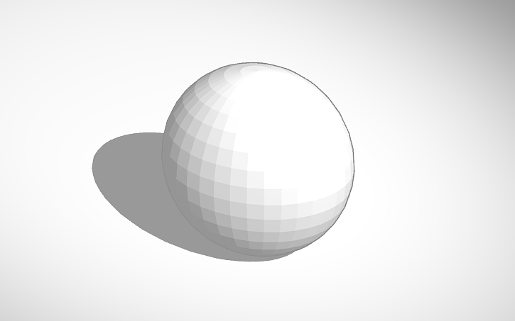 3D design golf ball - Tinkercad
