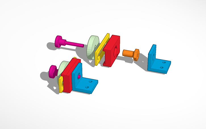 3D design Slide and tilt lock - Tinkercad