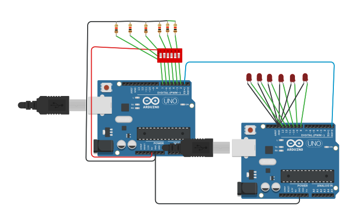 Circuit Design Master Slave Tinkercad