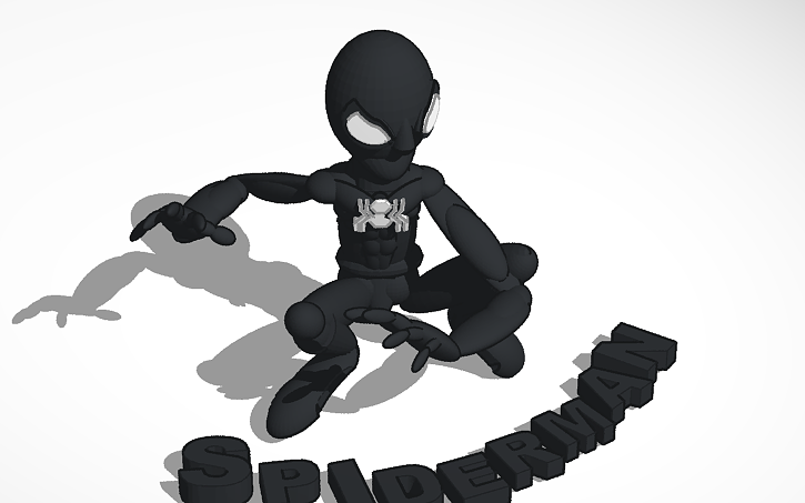 3D design Spiderman Black | Tinkercad