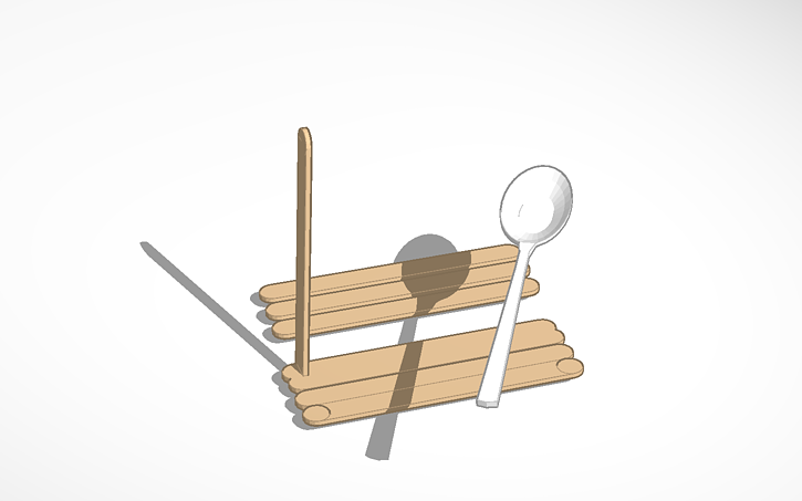 3D design Mangonel Catapult - Tinkercad
