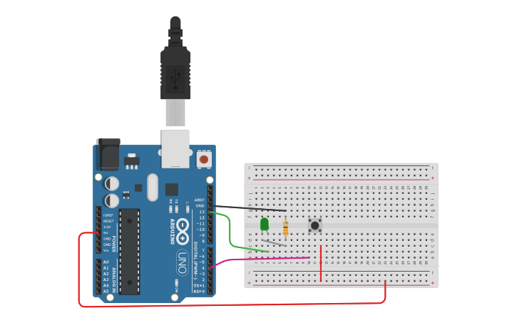 Circuit design Copy of encender y apagar un led 10 veces con un ... Circuit design Copy of encender y apagar un led 10 veces con un ...