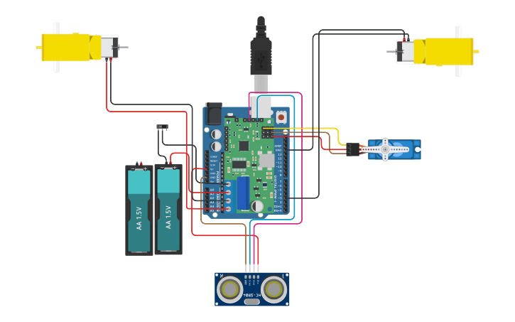 Circuit design TinkerCad - Tinkercad