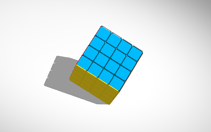 3D design 4x4 cube | Tinkercad