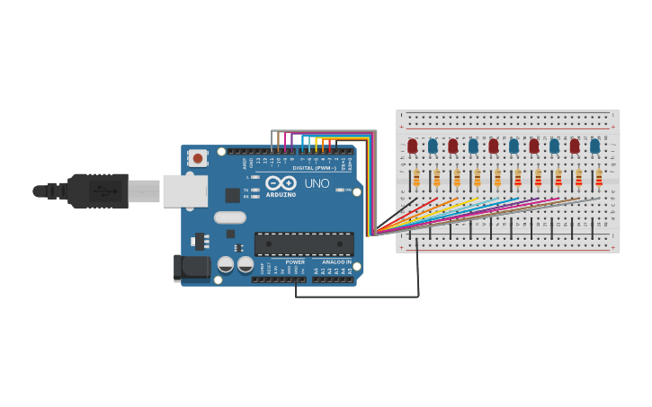 Circuit Design Arrays Tinkercad