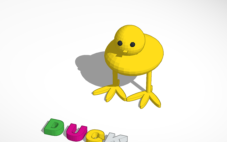 3d Design Duck Tinkercad