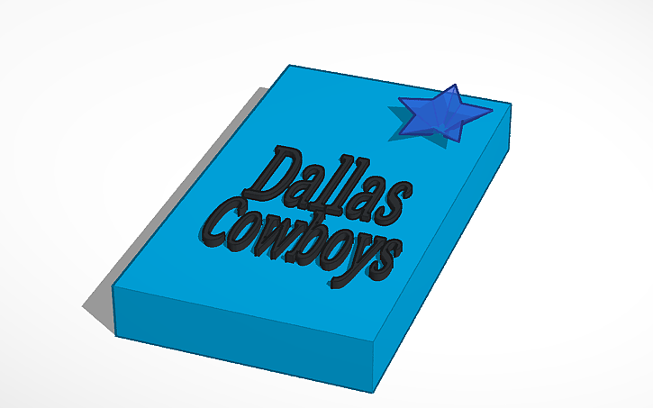 3D design IPHONE 14 Case Dallas Cowboys - Tinkercad