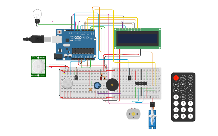 Circuit design smart kitchen | Tinkercad