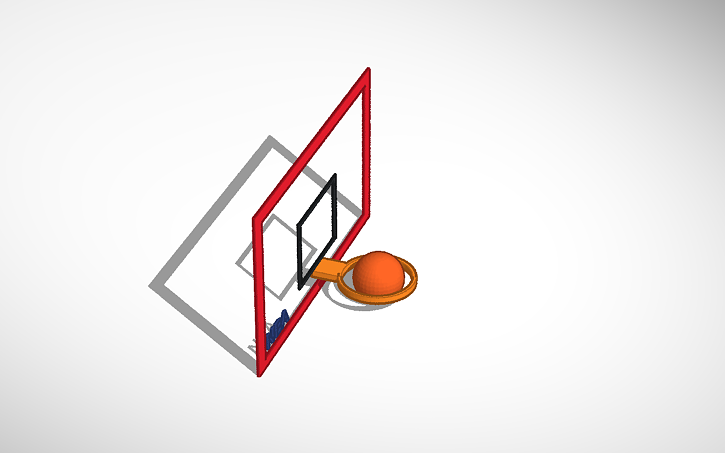 3D design NBA basketball hoop - Tinkercad