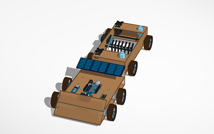 3D design agro-bot Gyanodaya - Tinkercad