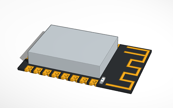 3d Design Esp8266 12f Tinkercad