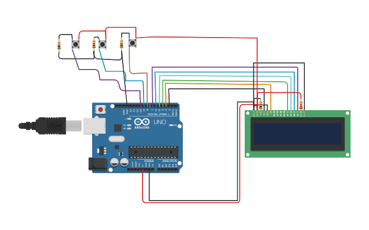 Circuit design DIGITAL CLOCK - Tinkercad