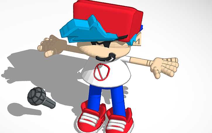 3D design Custom Pose BF from FNF | Tinkercad