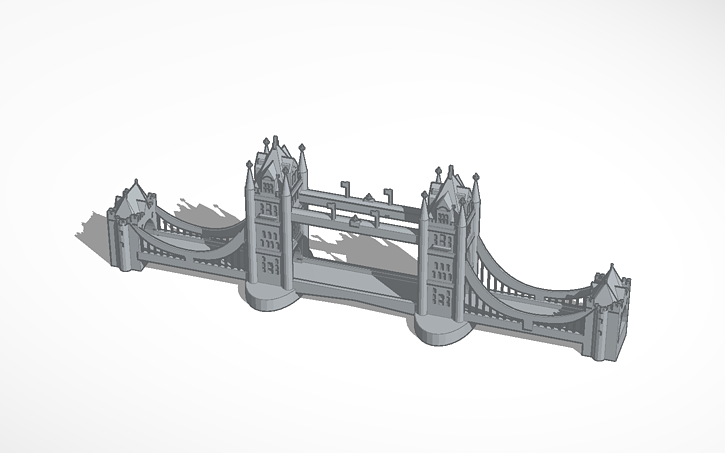 3D design London Bridge - Tinkercad
