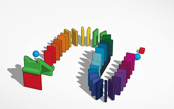 3D design Dominos - Tinkercad