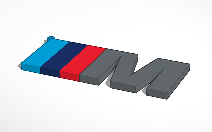 3D design BMW M Anahtarlık - Tinkercad