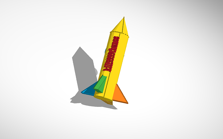 3D design roket yapımı - Tinkercad