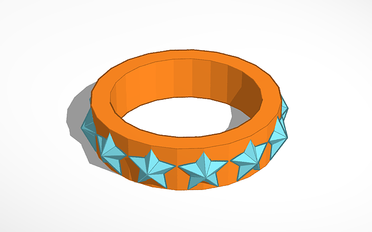 3D design fidget ring simple - Tinkercad