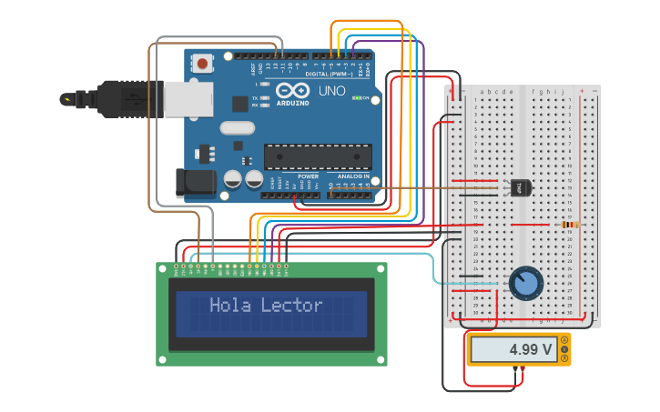 Circuit design Arduino Practica 4.4 - Tinkercad Circuit design Arduino Practica 4.4 - Tinkercad