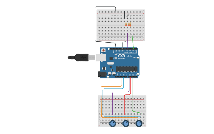 Circuit design fase 6 ejercicio 1 | Tinkercad