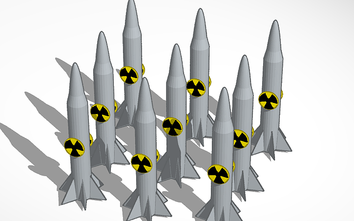 3D design Nuclear Bombs - Tinkercad