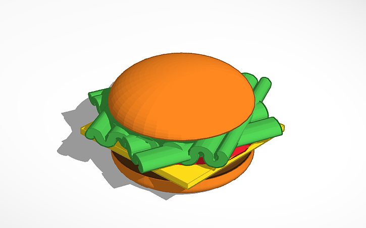 3D design burger - Tinkercad