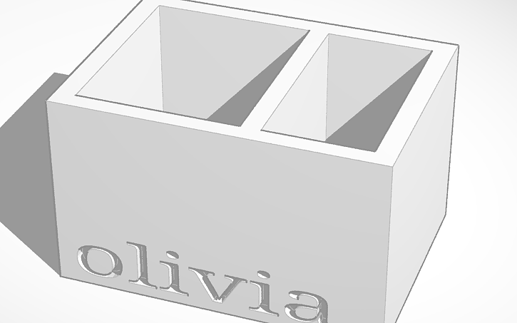3D design box - olivia - Tinkercad