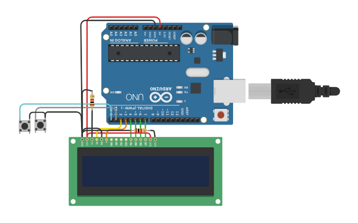 Circuit design Arduino Clock - Tinkercad