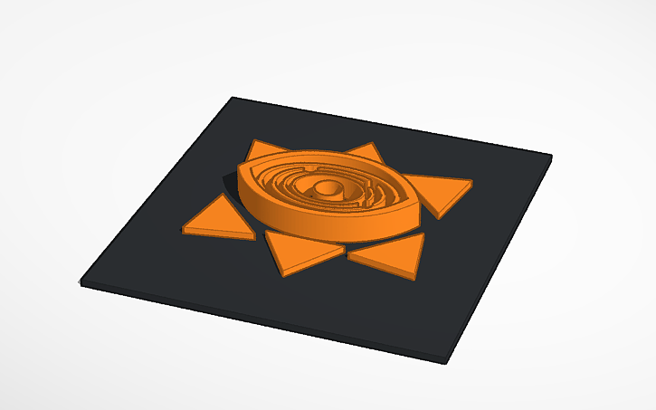 3D design ALMA symbol - Tinkercad