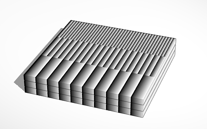 3D design Gradient tower - Tinkercad