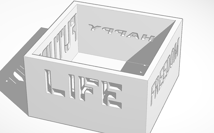 3D design BOX PROJECT - Tinkercad