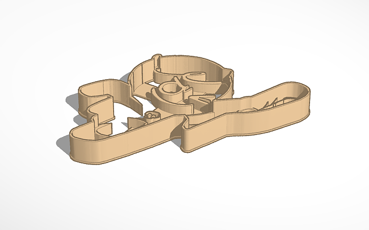 3D design gingerbrave cookie cutter | Tinkercad
