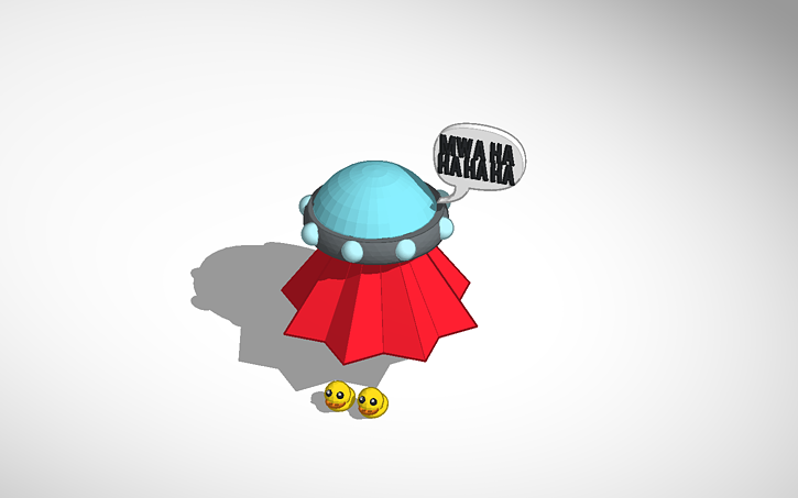 3D design Alian Ab"duck"tion #Tinker-er | Tinkercad